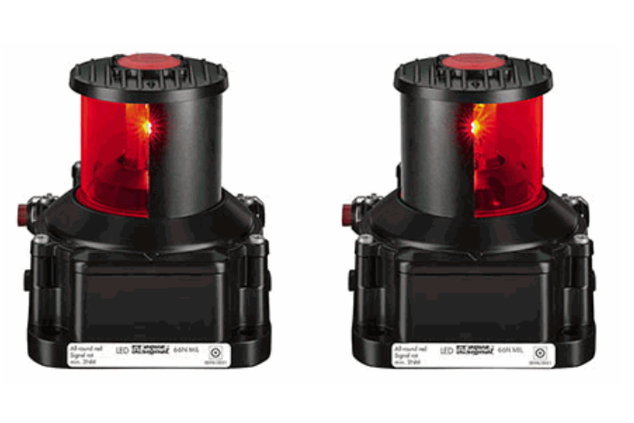 66N MIL LED A/R RED (2x180°) STB+PORT 24VDC