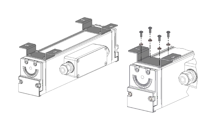 O66-W BRACKETS ALU (2 pcs)