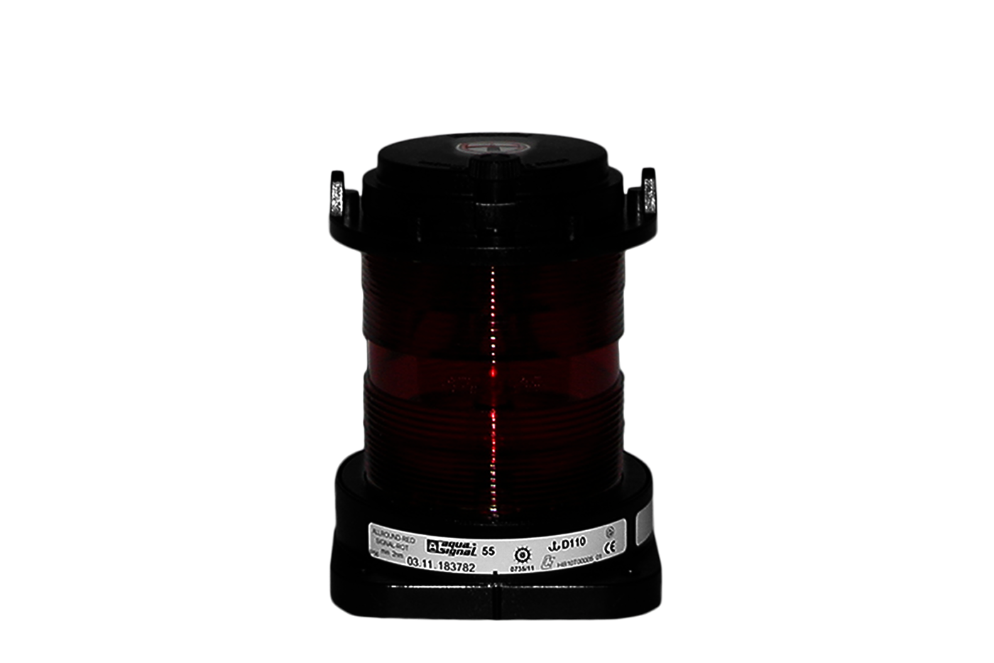 55 A/R RED 360° 24VDC BLACK