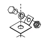 MULTI Ext. Earth Connection for M8 bolt
