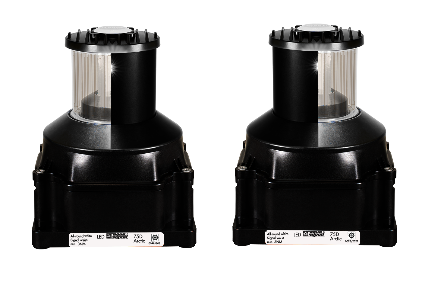 75D ARCTIC LED A/R WHITE (2x180°) STB+PORT 115-230VAC+24VDC