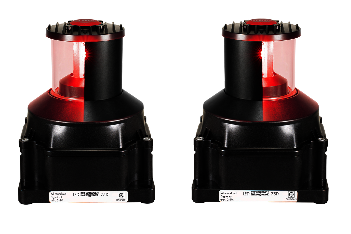 75D LED A/R RED (2x180°) STB+PORT 24VDC