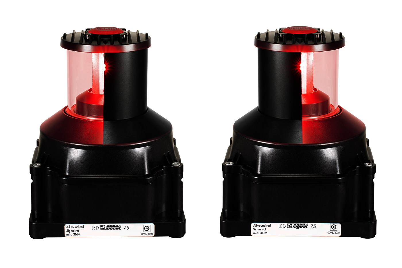 75 LED A/R RED (2x180°) STB+PORT 115-230VAC