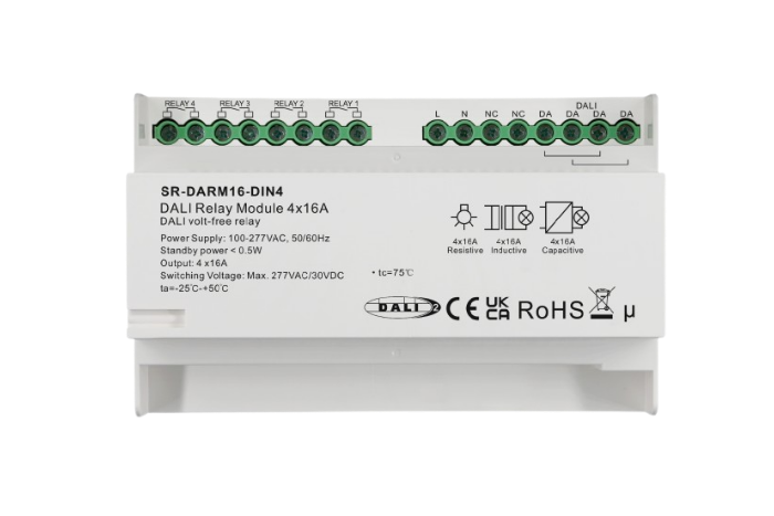 LMS DALI-2 RELAY DIN RAIL 4CH-16A